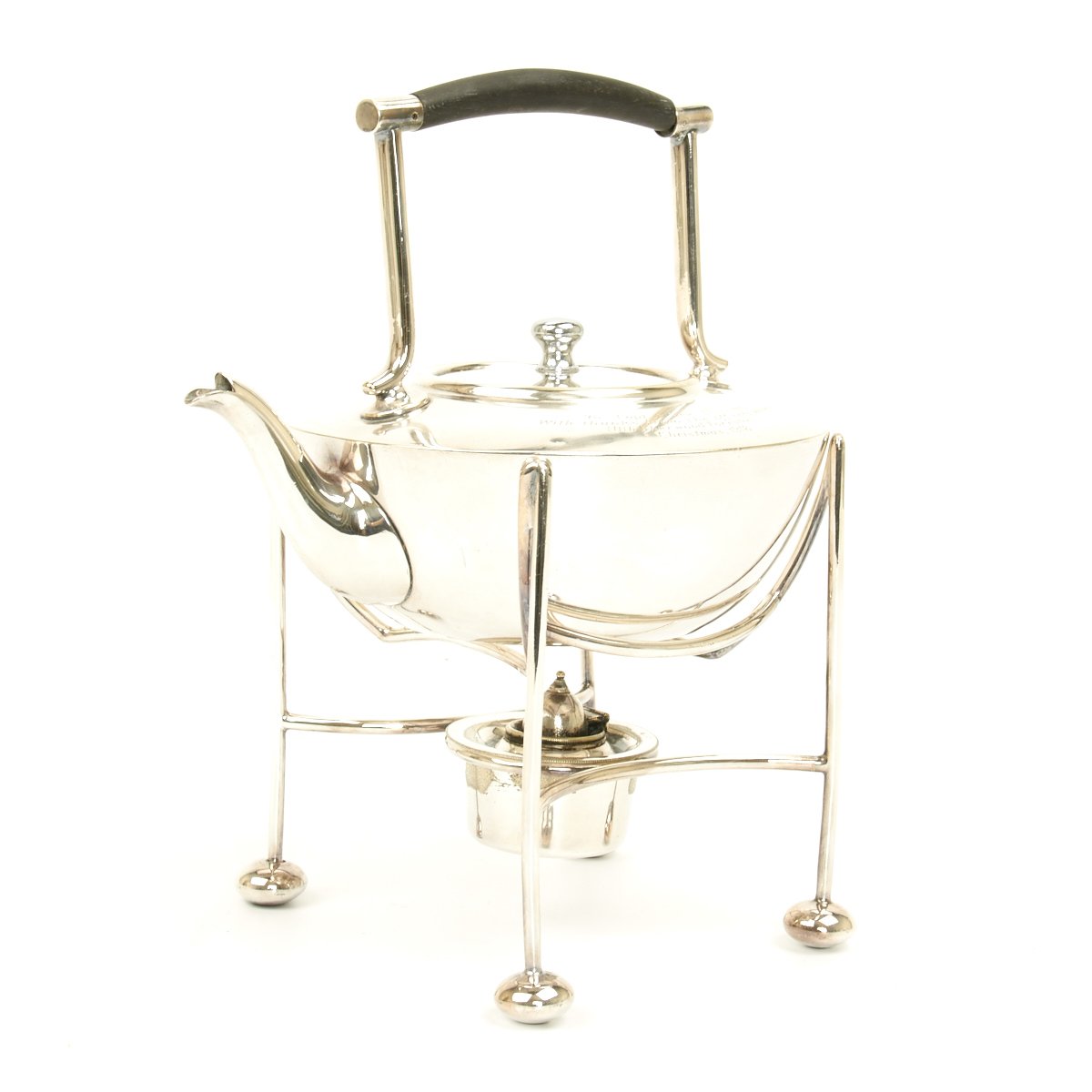 Original British WWI Silver Plated Military Presentation Trench Tea Se ...
