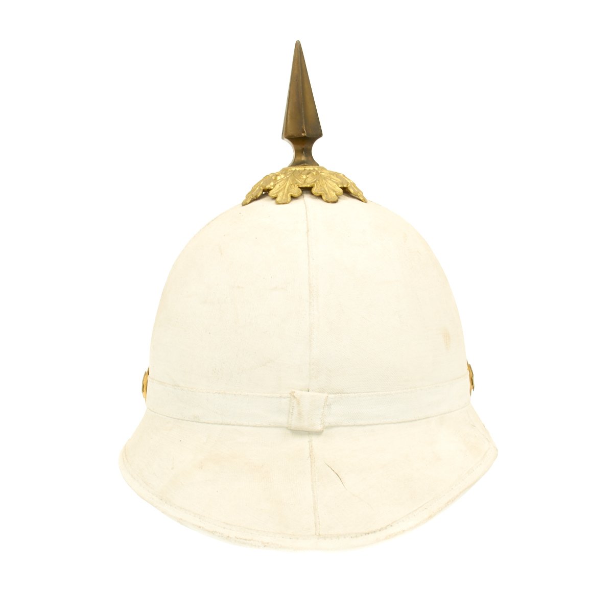 Original U.S. M-1881 Medical Officer's White Spiked Pith Helmet ...