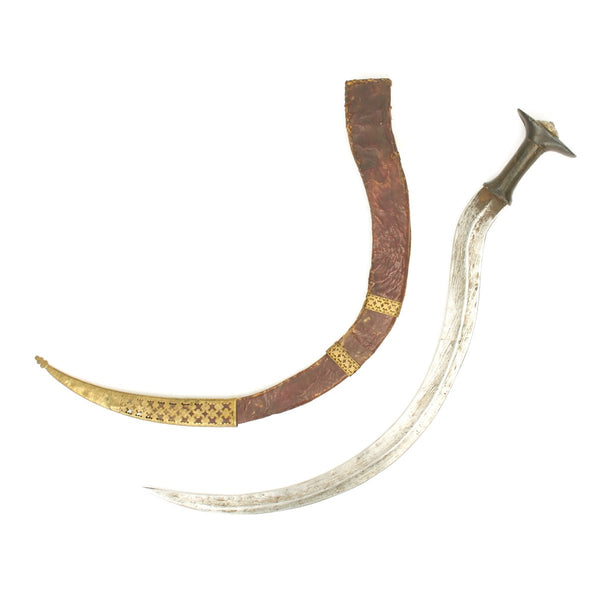 Original Victorian Era Abyssinian Ethiopian Shotel Sword with Scabbard ...