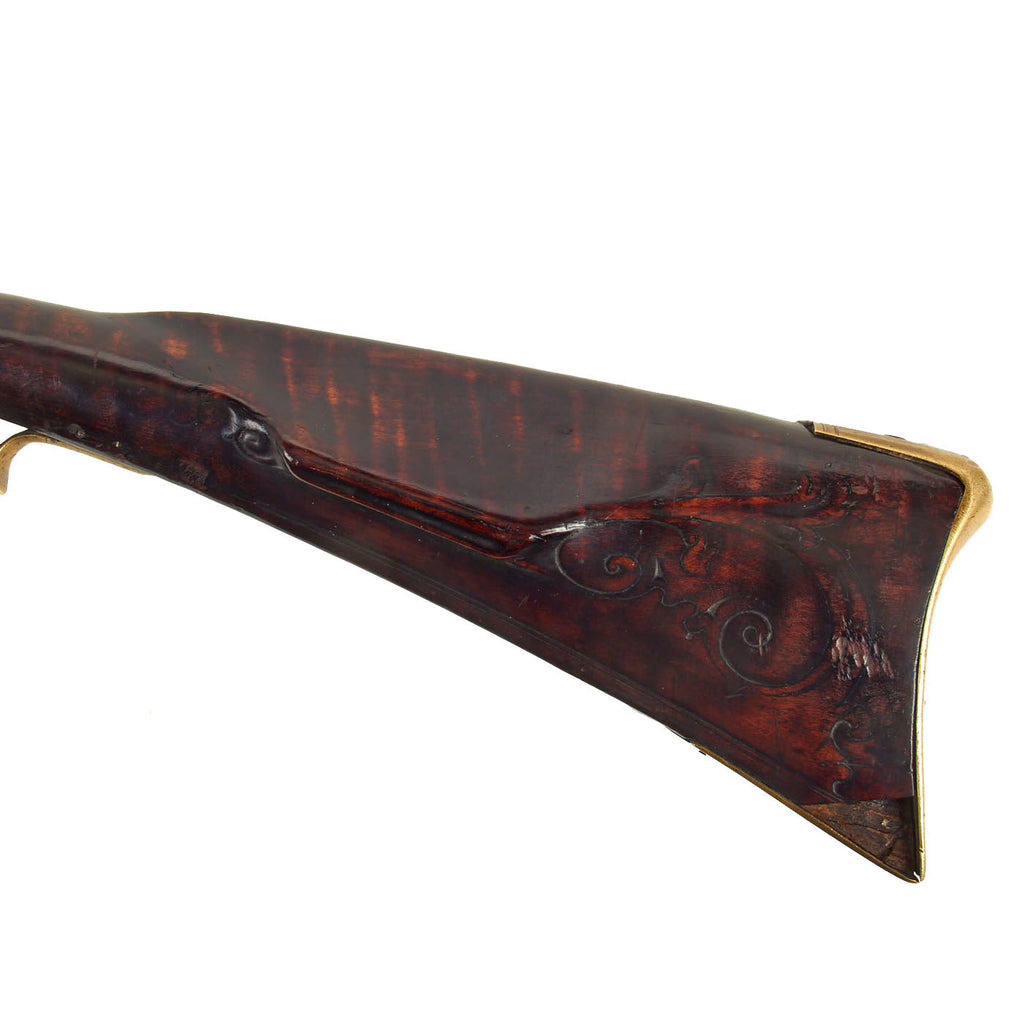 Original U.S. Relief Carved Pennsylvania Long Rifle Attributed to John ...