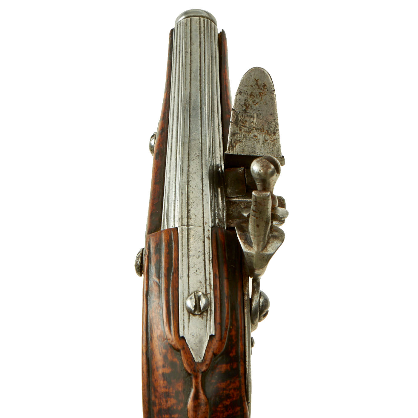 Original 18th Century Pair of Italian Flintlock Small Pocket Pistols w ...