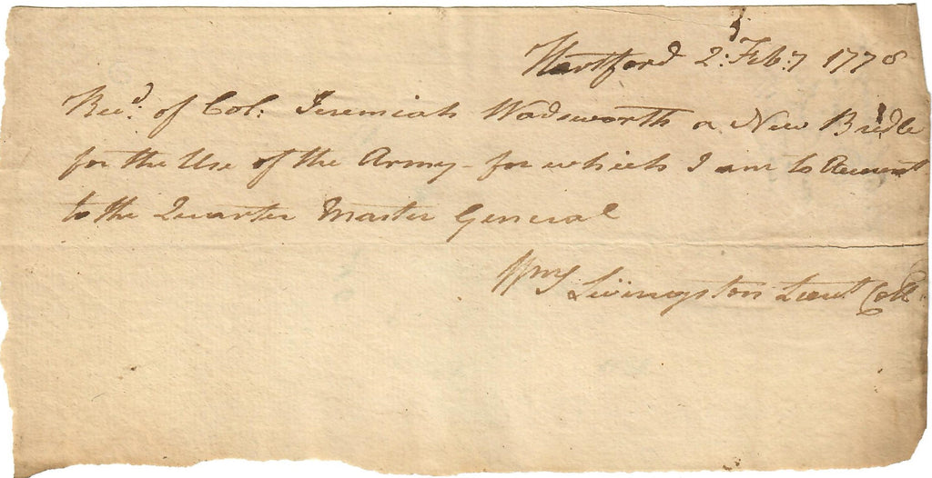 Original U.S. Revolutionary War Documents Signed by Quartermaster Henr ...