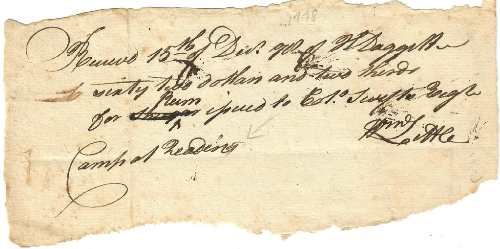 Original U.S. Revolutionary War Documents Signed by Quartermaster Henr ...