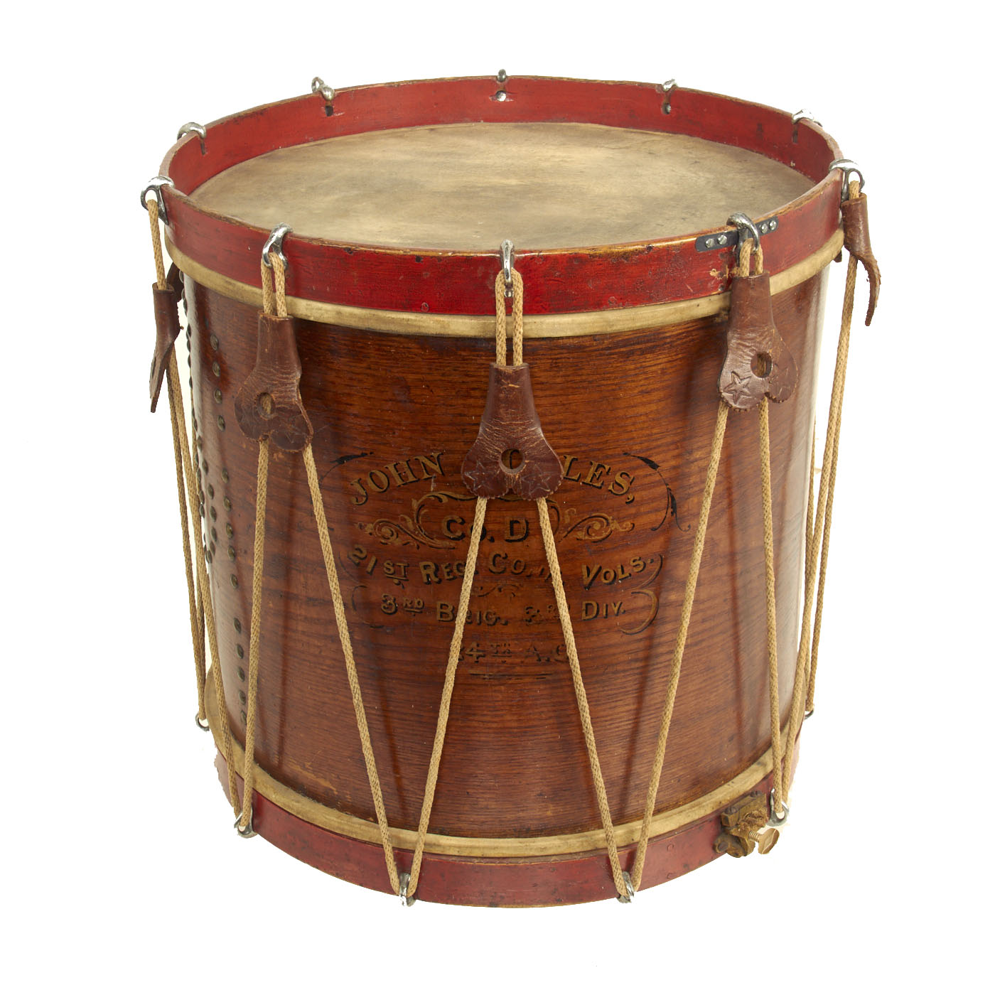 Original Civil War Presentation Drum Identified to Drummer John Bolles ...