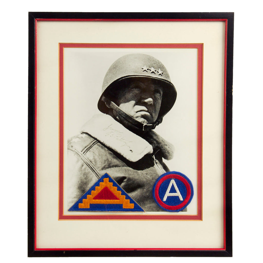 Original U.S. Signed Framed Portraits of Generals George S. Patton and ...