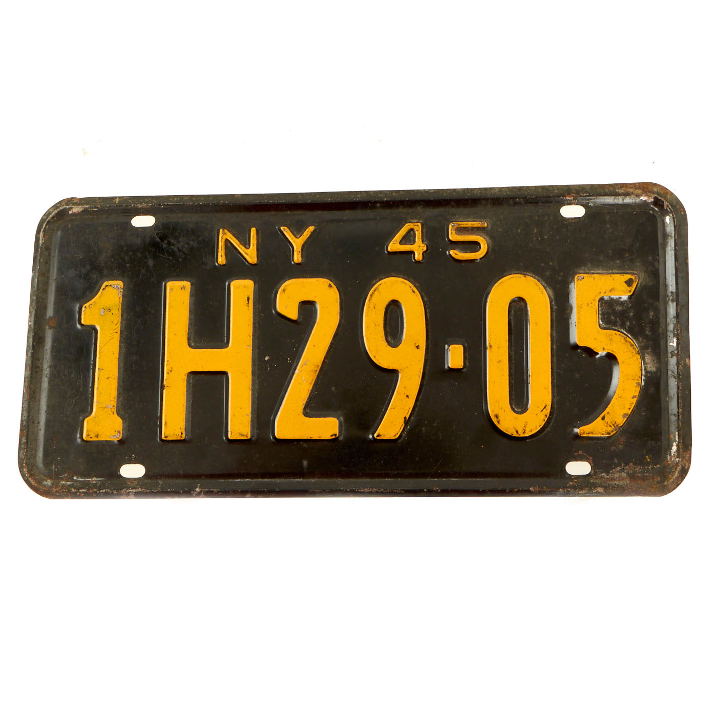 Original U.S. WWII 1945 New York License Plate With “Victory” Tab and ...