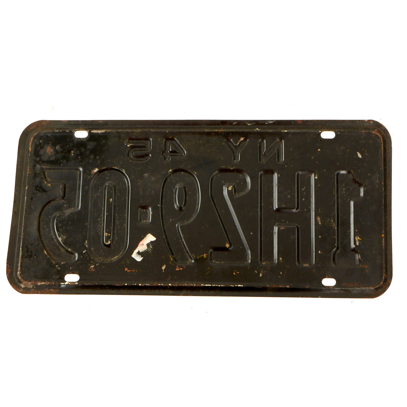 Original U.S. WWII 1945 New York License Plate With “Victory” Tab and ...