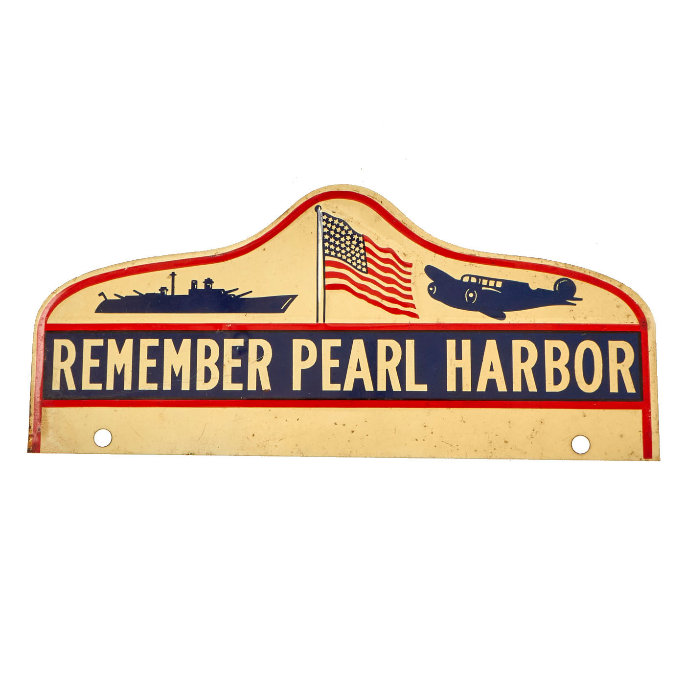 Original U.S. WWII 1945 New York License Plate With “Victory” Tab and ...