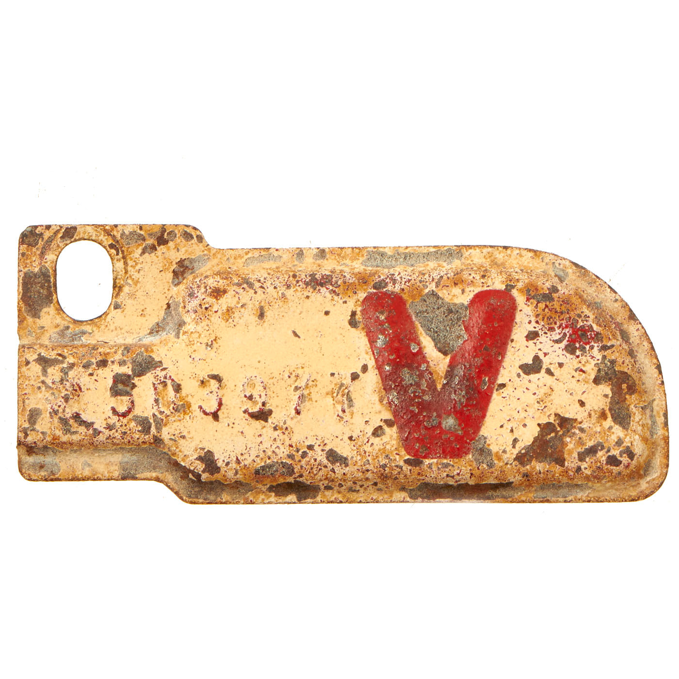 Original U.S. WWII 1945 New York License Plate With “Victory” Tab and ...