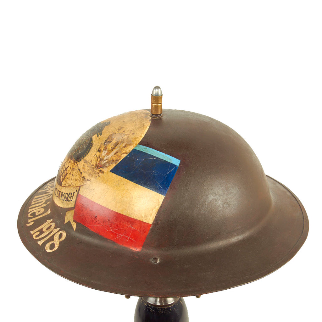 Original U.S. WWI Victory Lamp Featuring British Made M1917 Helmet and ...