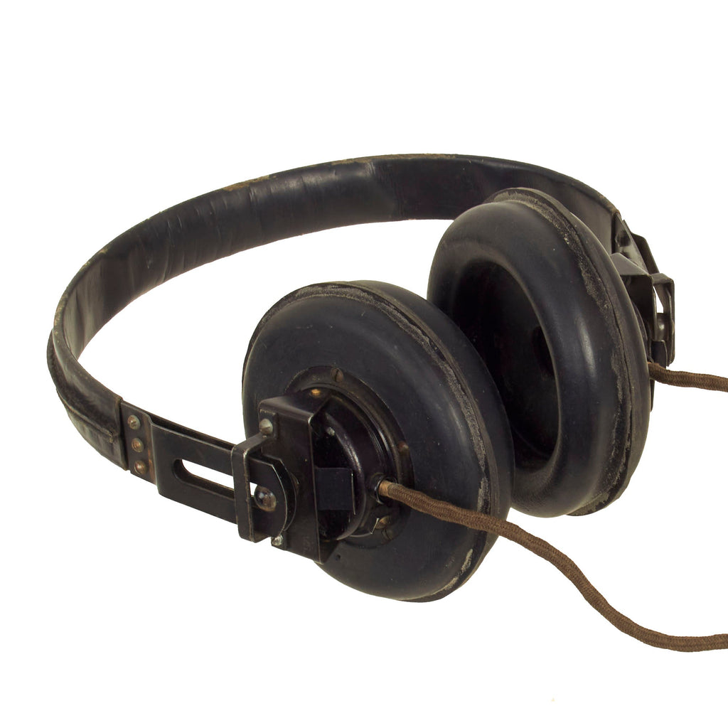 Original German WWII Panzer Armored Vehicle Model B Headset with Throa ...