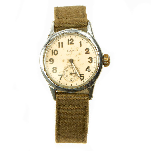 Original U.S. WWII Ordnance Department Wrist Watch by Elgin - Fully Fu ...