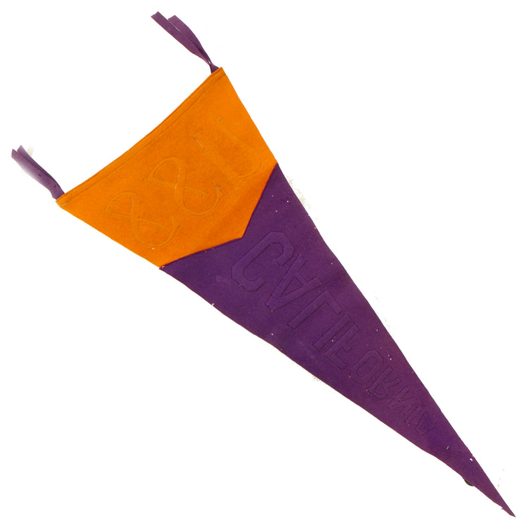 Original U.S. Pre-WWII USS California Wool Ships Pennant With 1919 Lau ...