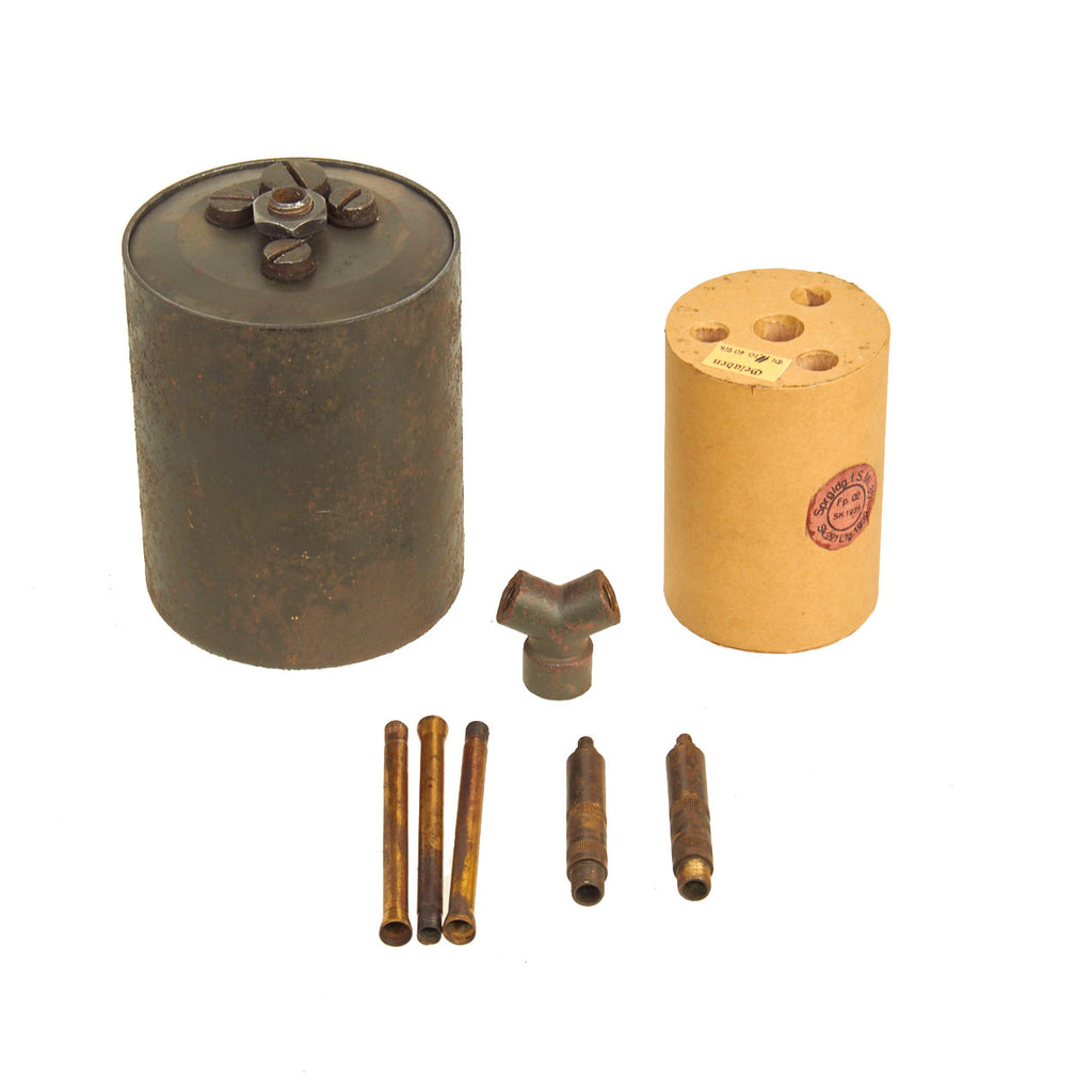 Original WWII German 1940 dated Bouncing Betty S-Mine with Shrapnel an ...