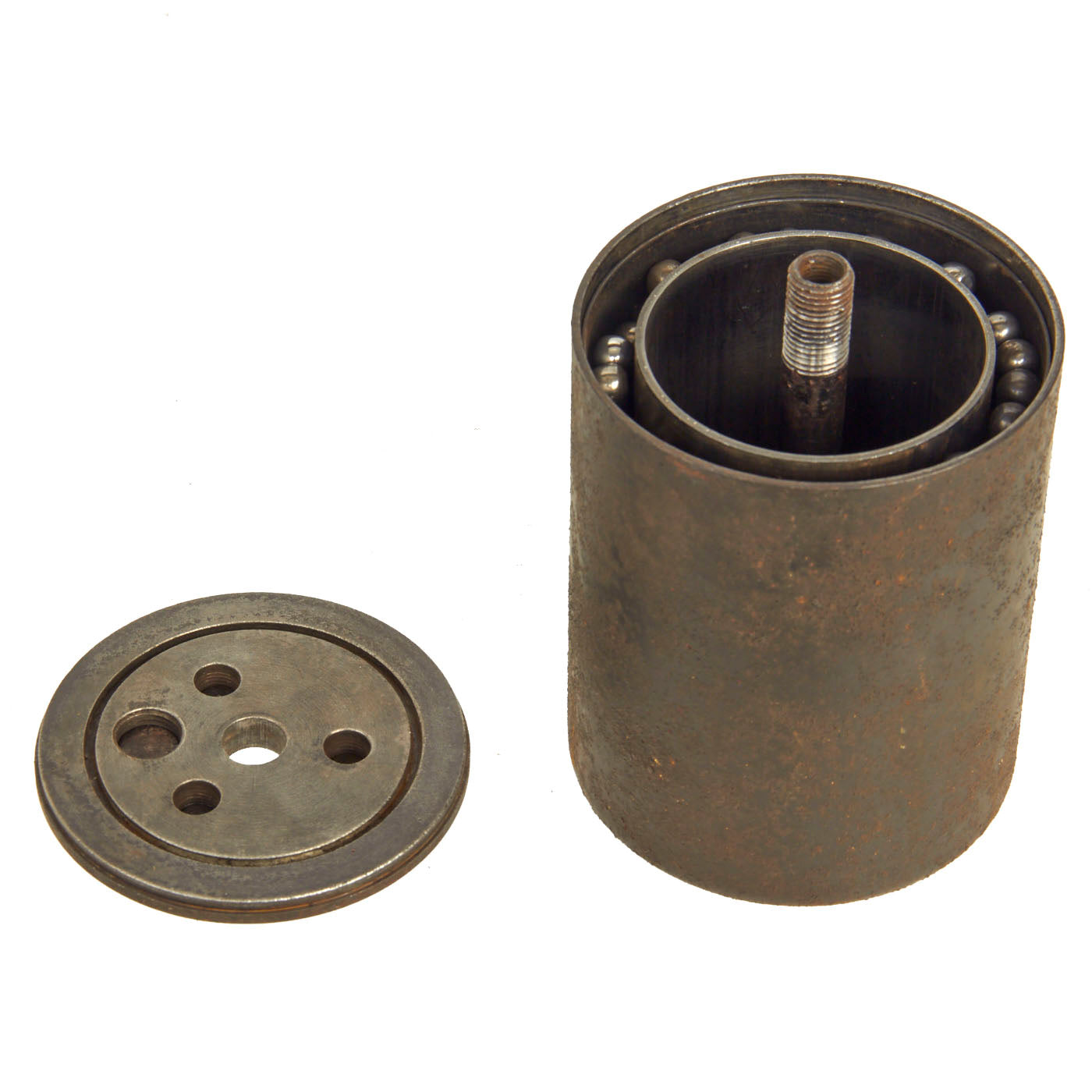 Original WWII German 1940 dated Bouncing Betty S-Mine with Shrapnel an ...