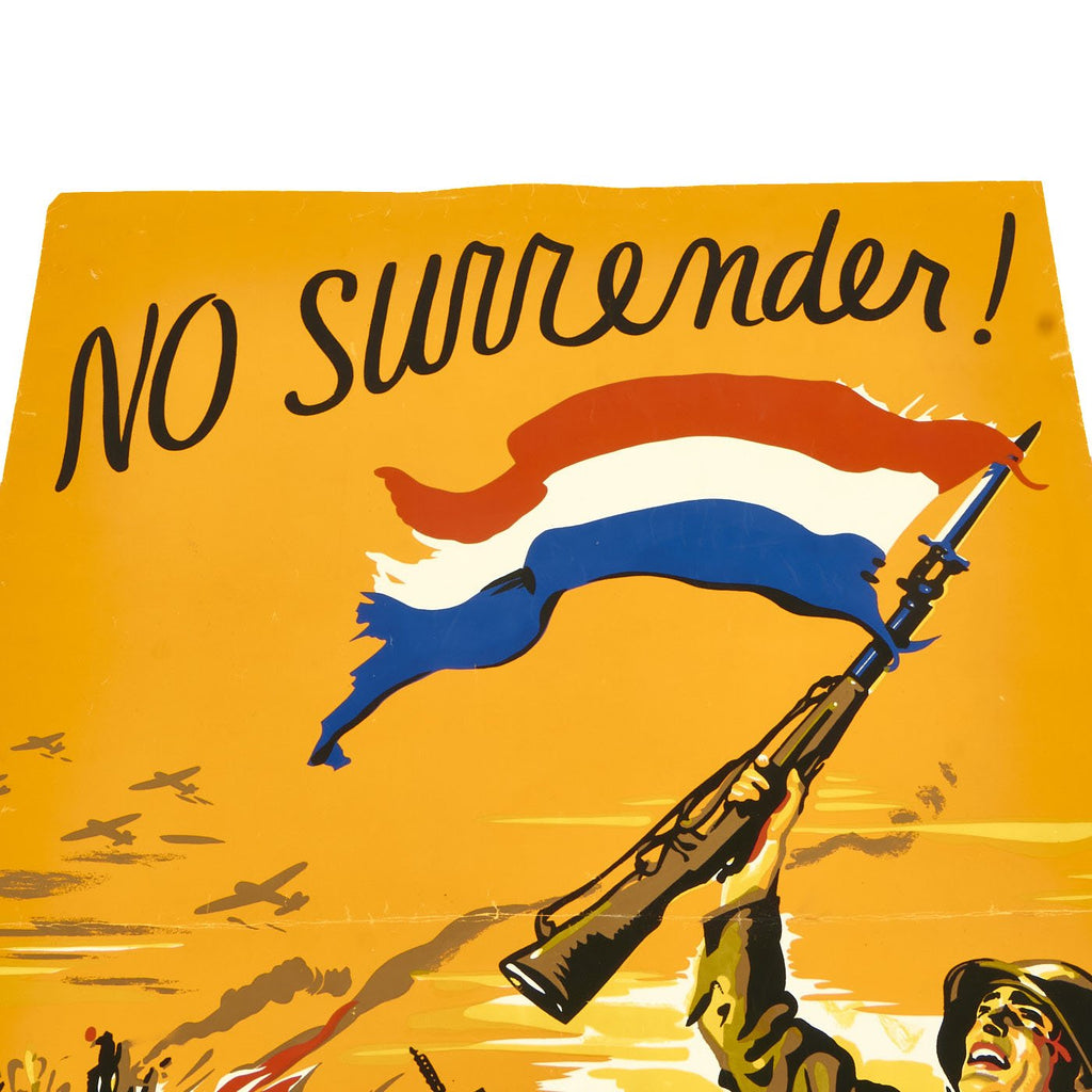 Original Dutch WWII Propaganda Poster No Surrender - Holland The Home ...