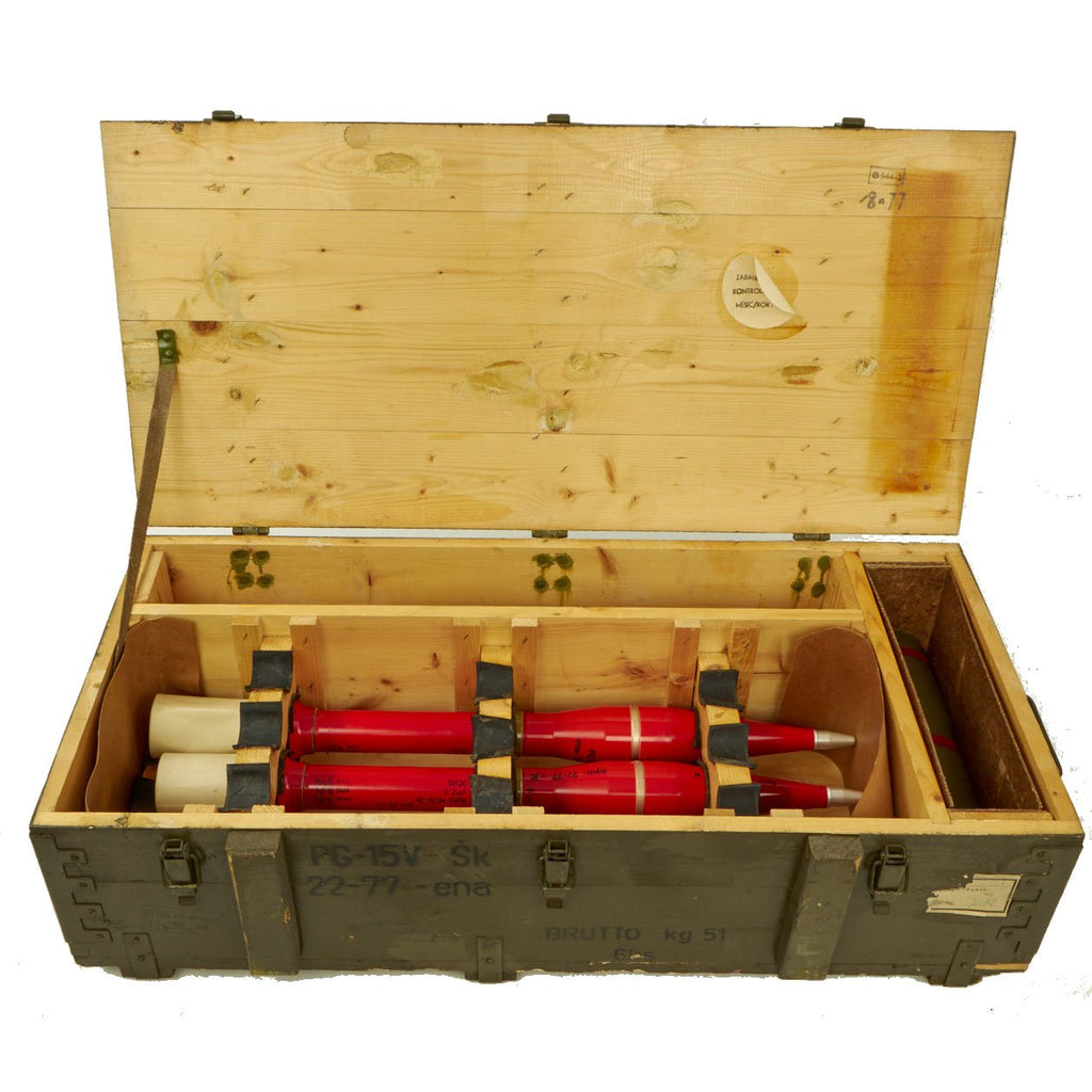 Original Cold War Era Czech Inert Training Rocket Set for the SPG-9 Re ...