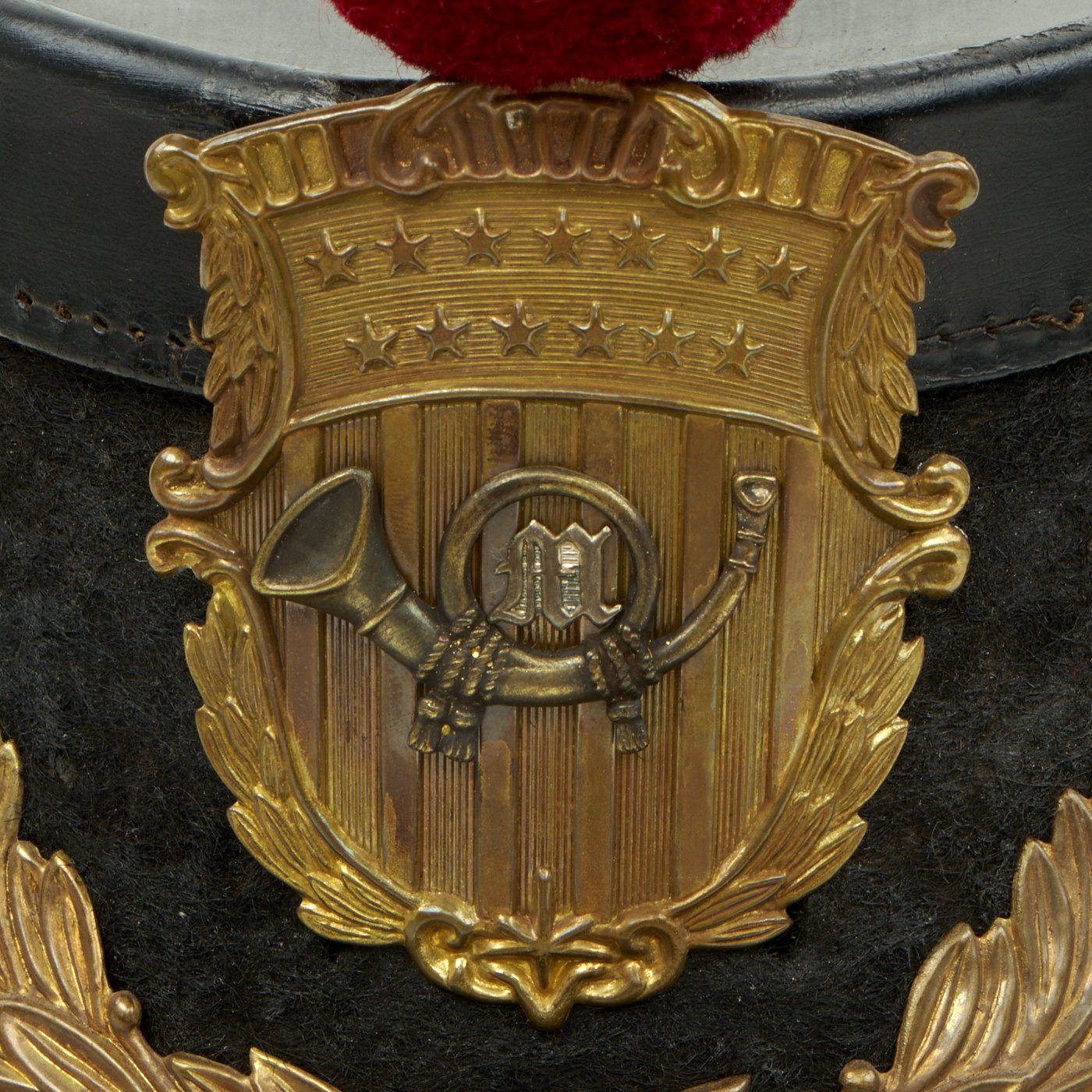 Original U.S. Civil War Model 1859 Marine Corps Enlisted Mans Shako ...