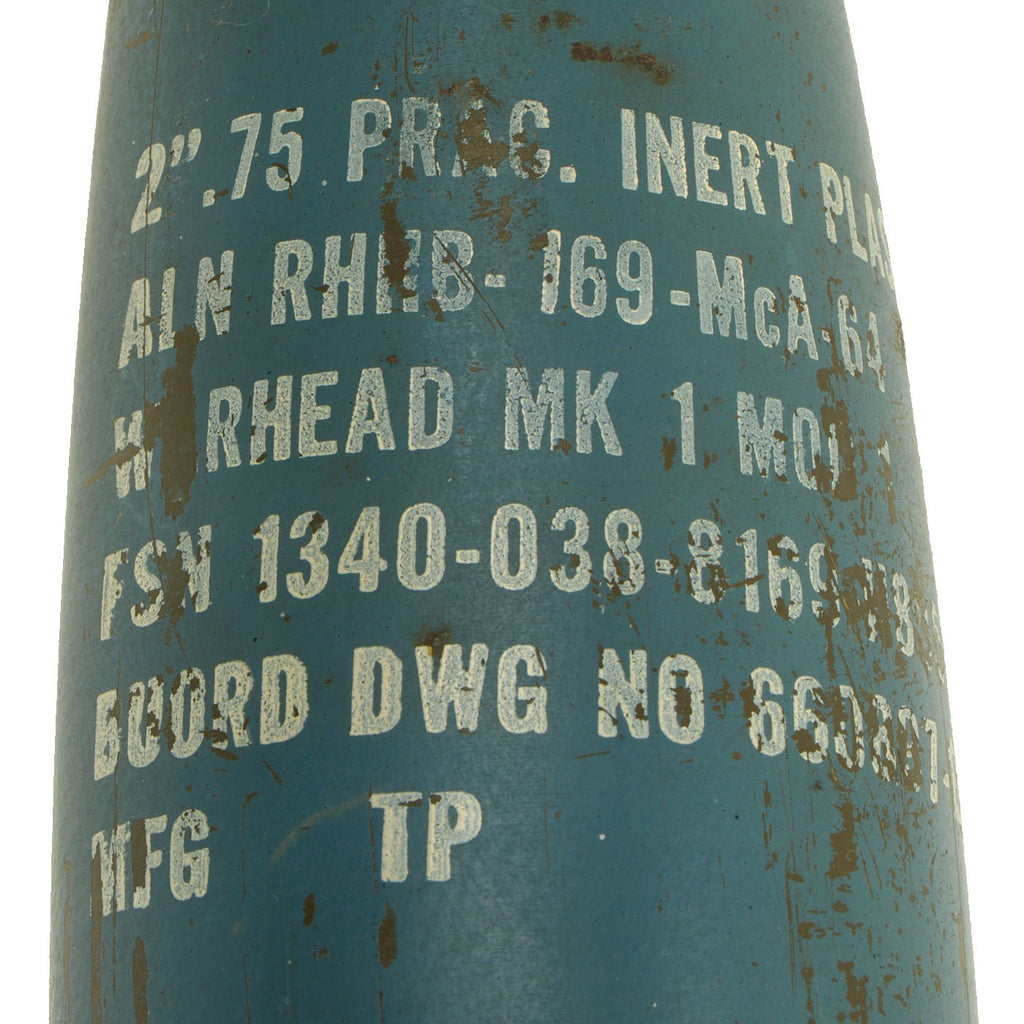 Original U.S. Vietnam War 2.75” Hydra 70 Aerial Practice Rocket with M ...