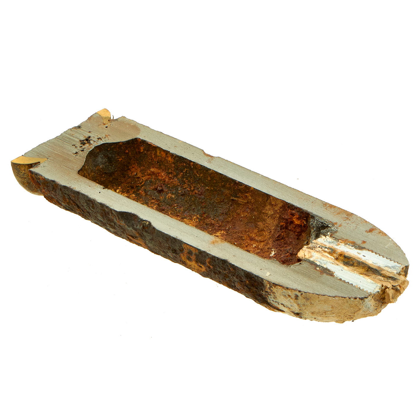 Original U.S. Civil War Federal 3-Inch 10pdr Parrott Shell Cutaway wit ...