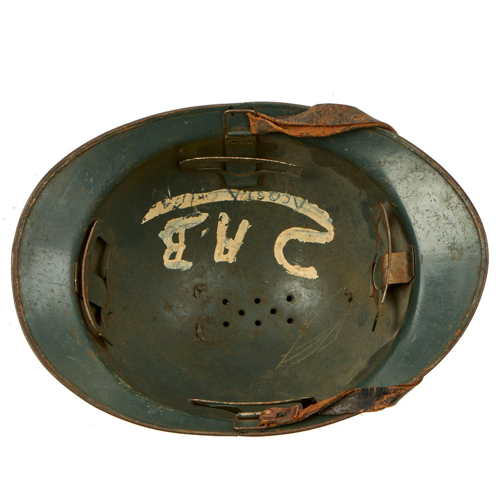Original Peruvian Army Model 1934 Adrian Pattern Steel Helmet - Missin ...