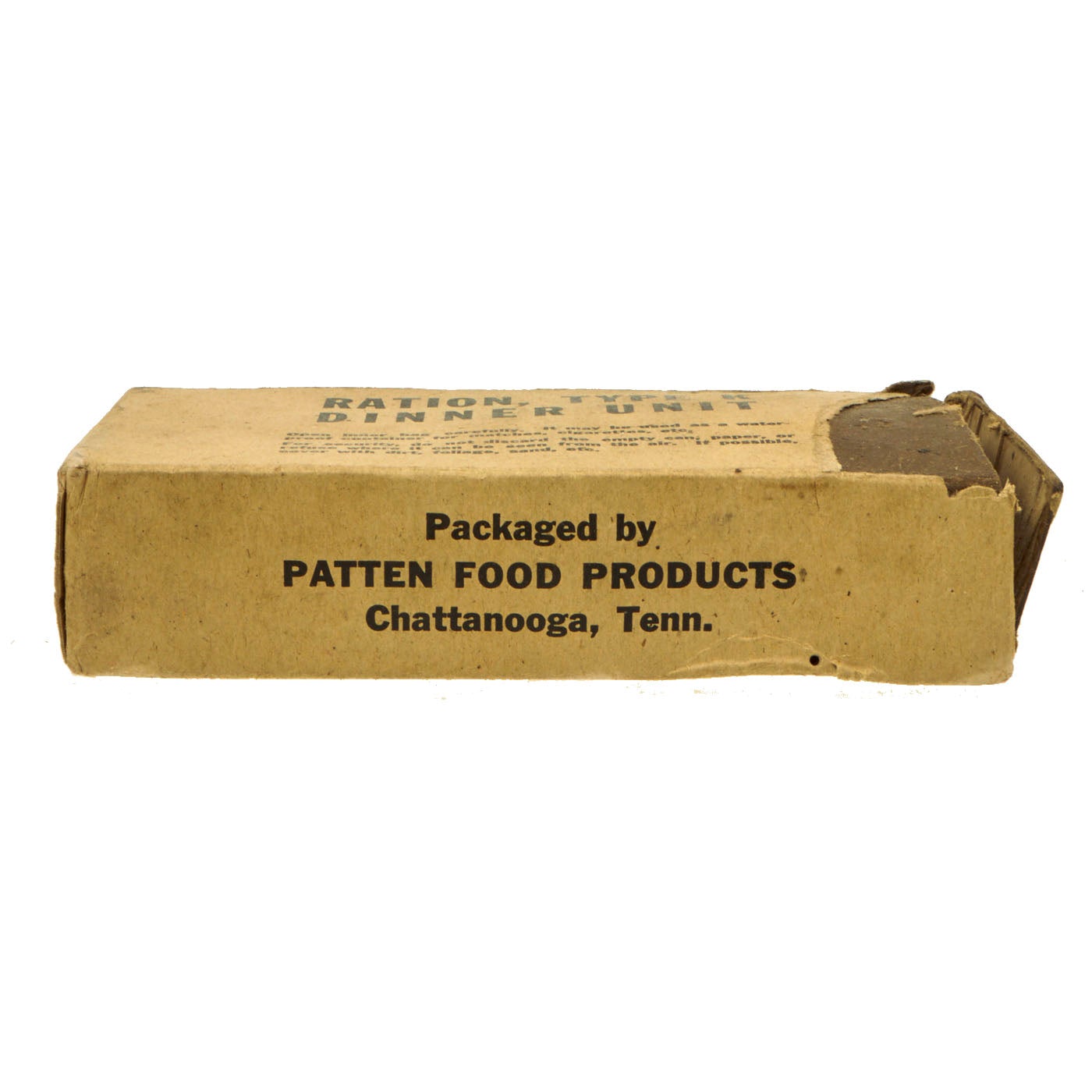 Original U.S. WWII Early War Unissued K-Ration Dinner Unit by Patten F ...