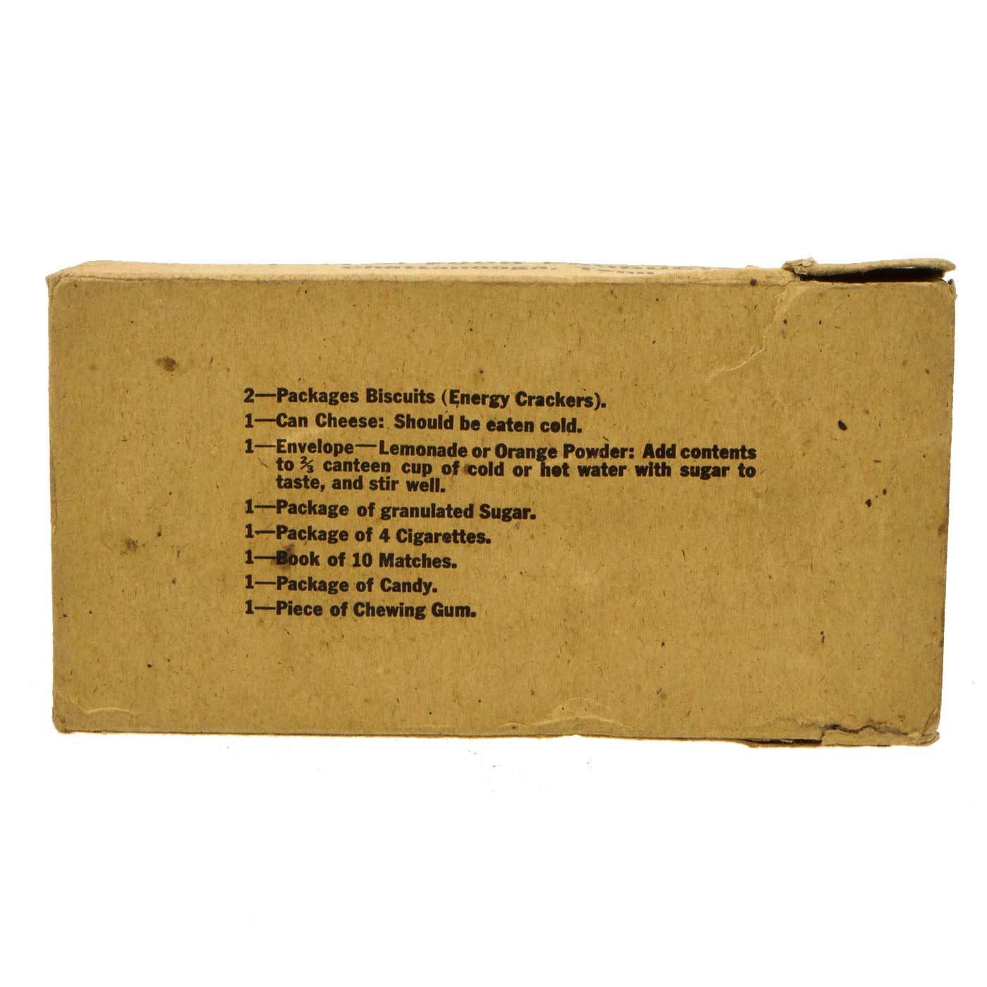 Original U.S. WWII Early War Unissued K-Ration Dinner Unit by Patten F ...