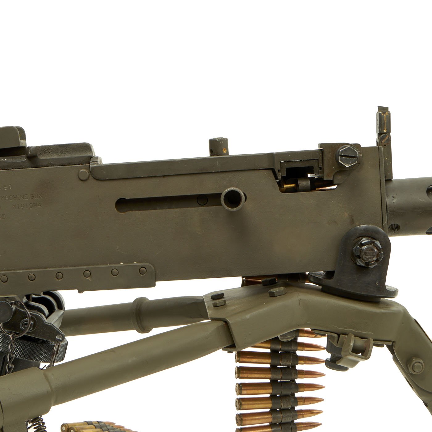 Original U.S. WWII Browning .30 Caliber 1919 Display Machine Gun with ...