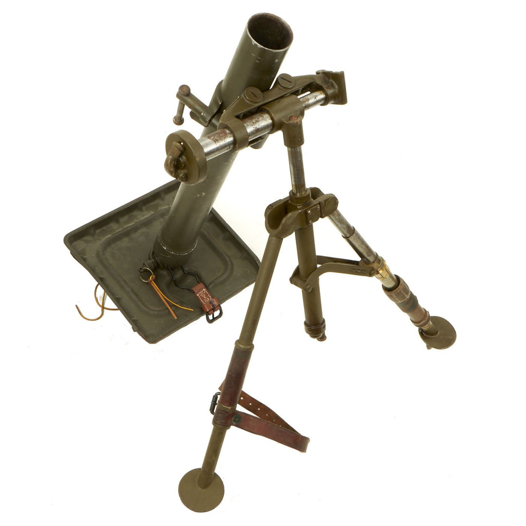 Original U.S. WWII M2 60mm Display Mortar System with M4 Sight, Bipod ...