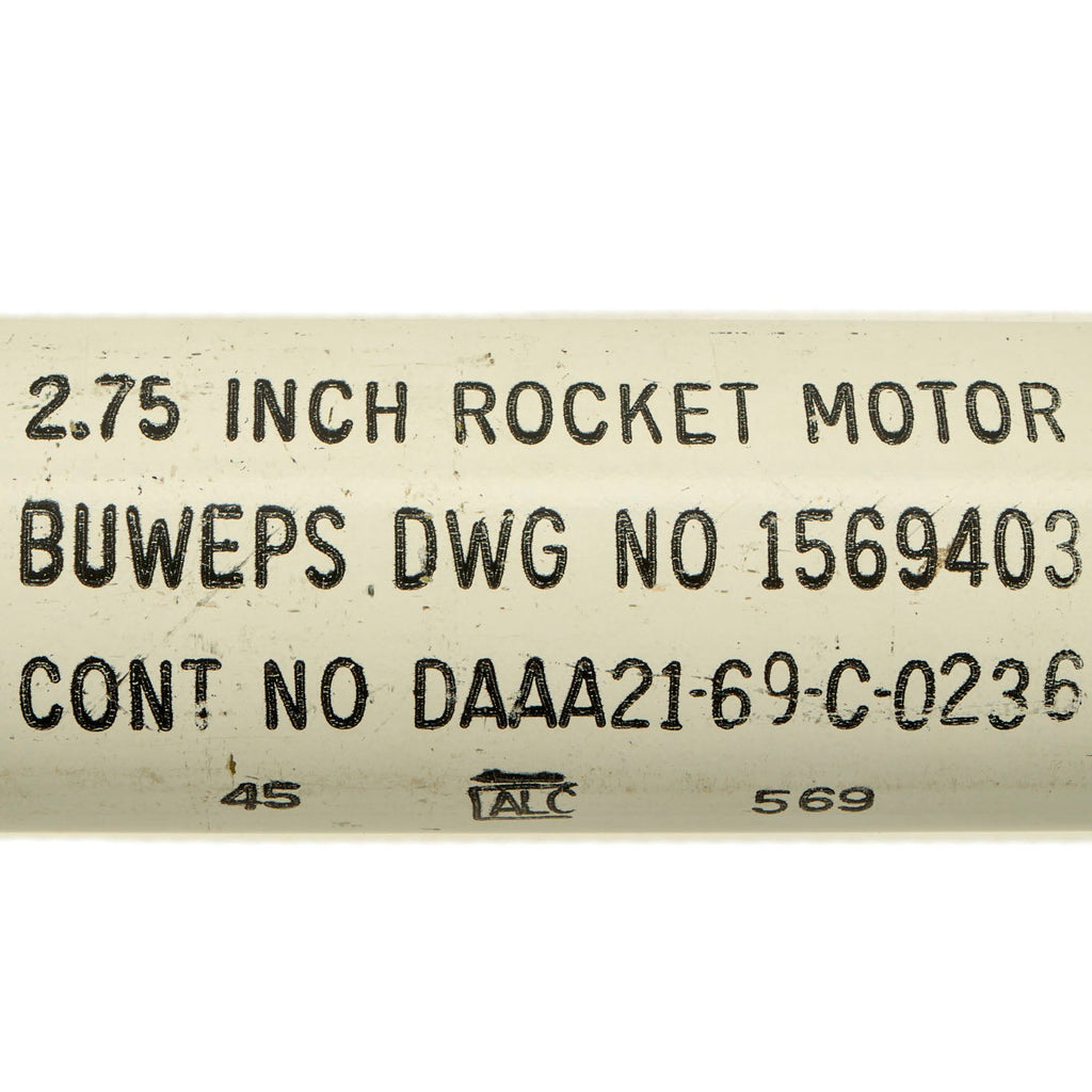 Original U.S. Vietnam War 2.75” Hydra 70 Aerial Practice Rocket with M ...