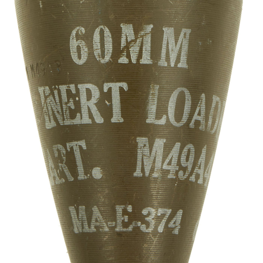 Original U.S. Vietnam War Inert 60mm HE M49A3 Mortar Round With Fuze ...