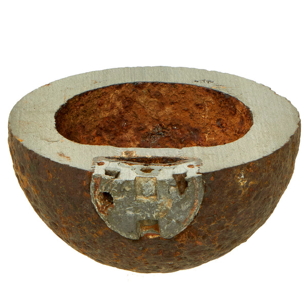 Original U.S. Civil War Confederate Cutaway 12pdr Spherical Case Shot ...