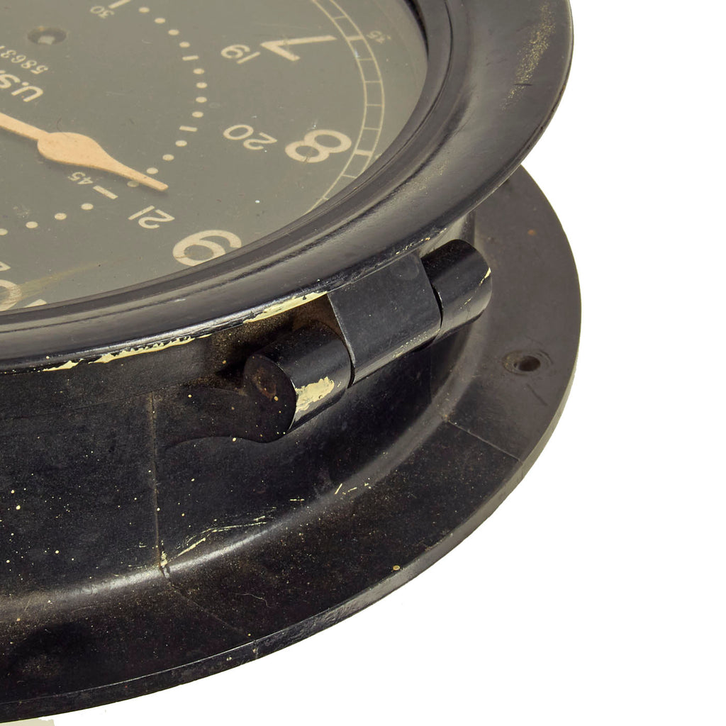 Original U.S. WWII US Navy 24 Hour Ship’s Clock by the Seth Thomas Clo ...