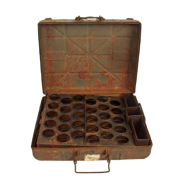 Original German WWII M39 Egg Grenade Case with Original Internal Rack ...