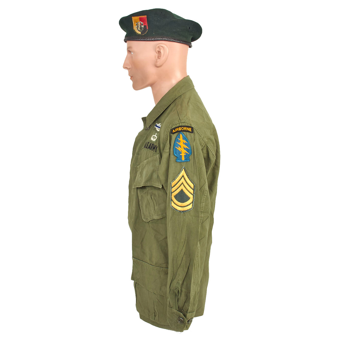 Original U.S. Vietnam War 3rd Special Forces Group Green Beret and Jun ...