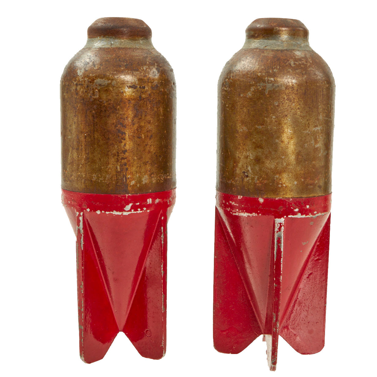 Original Italian WWII Red Devil 45mm Brixia Model 35 Mortar Bombs Salt ...