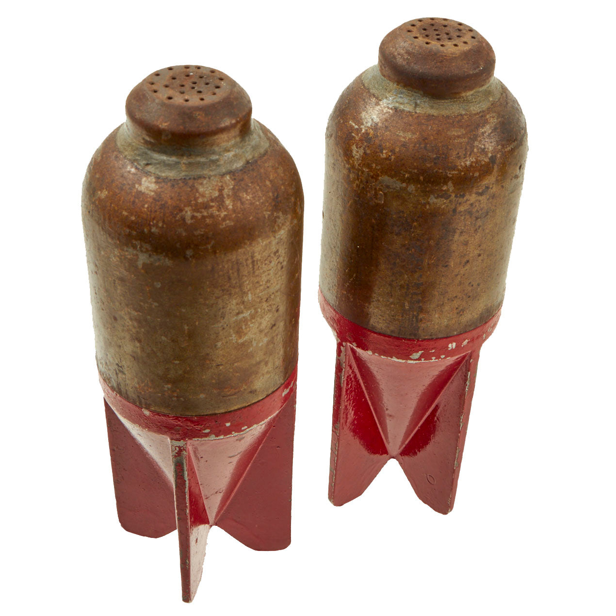 Original Italian WWII Red Devil 45mm Brixia Model 35 Mortar Bombs Salt ...