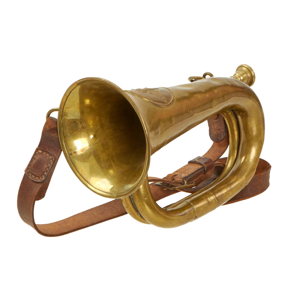 Original Imperial German WWI 1915 dated Prussian Military Brass Bugle ...