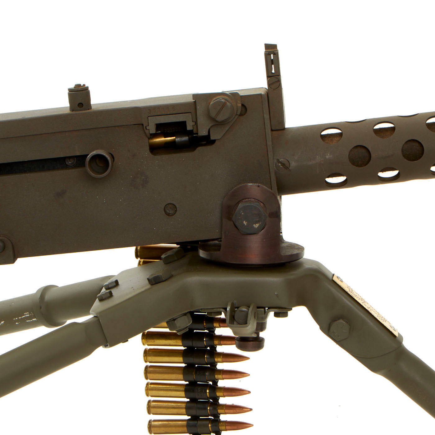 Original U.S. WWII Browning .30 Caliber M1919A4 Display Machine Gun wi ...