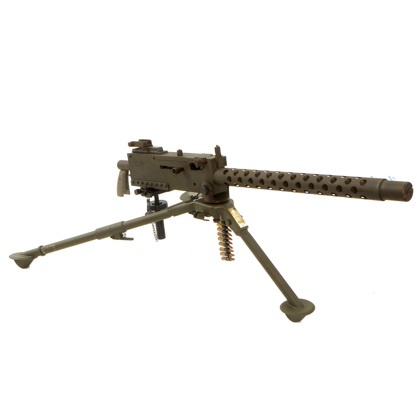 Original U.S. WWII Browning .30 Caliber M1919A4 Display Machine Gun wi ...
