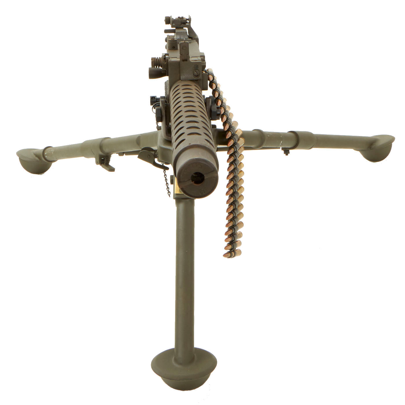 Original U.S. WWII Browning .30 Caliber M1919A4 Display Machine Gun wi ...