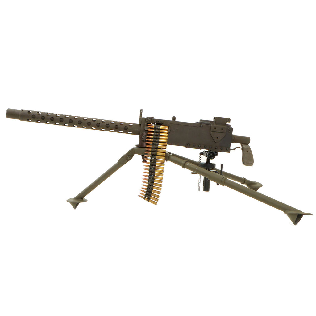 Original U.S. WWII Browning .30 Caliber M1919A4 Display Machine Gun wi ...