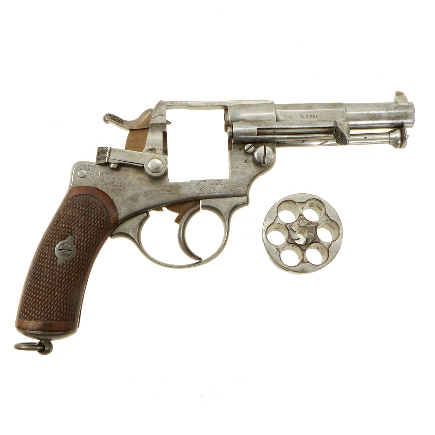Original French MAS Modèle 1873 11mm Revolver Dated 1880 - Serial Numb ...
