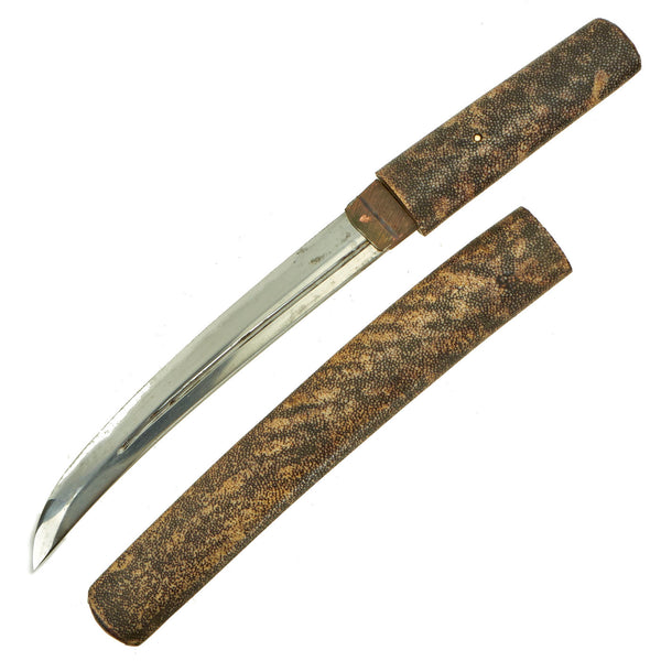 Original Japanese Late Edo Period Women's Kaiken Dagger with Sharkskin ...