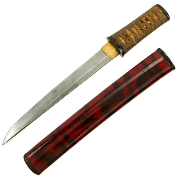Original Japanese Late Edo Period Women's Kaiken Dagger with Lacquered ...