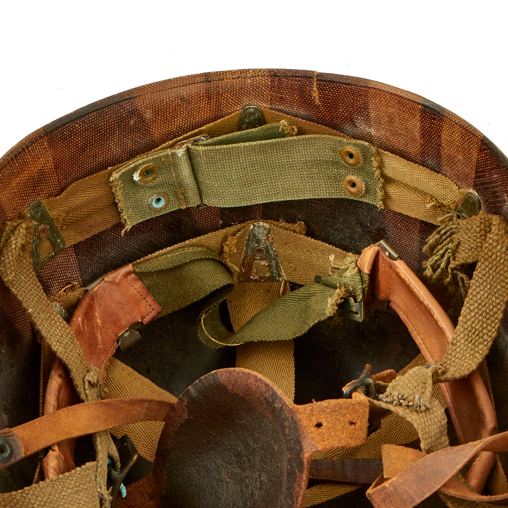 Original WWII U.S. Late War Produced M-1C Paratrooper Helmet With 82nd ...