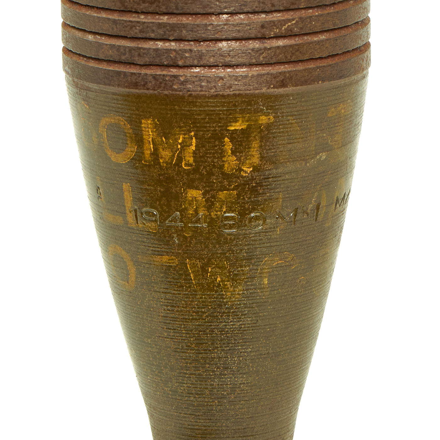 Original U.S. WWII 1944 Dated M49A2 60mm Deactivated Mortar Round with ...
