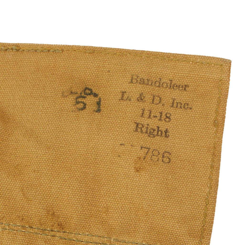 Original U.S. WWI Browning 1918A2 BAR Magazine Bandoleer with Four Mag ...