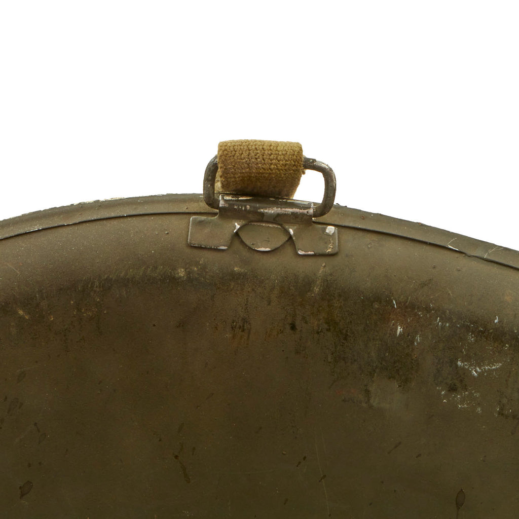 Original U.S. WWII MP Military Police M-1 Swivel Bale Helmet - 1944 Pr ...