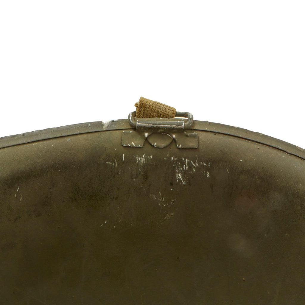 Original U.S. WWII MP Military Police M-1 Swivel Bale Helmet - 1944 Pr ...